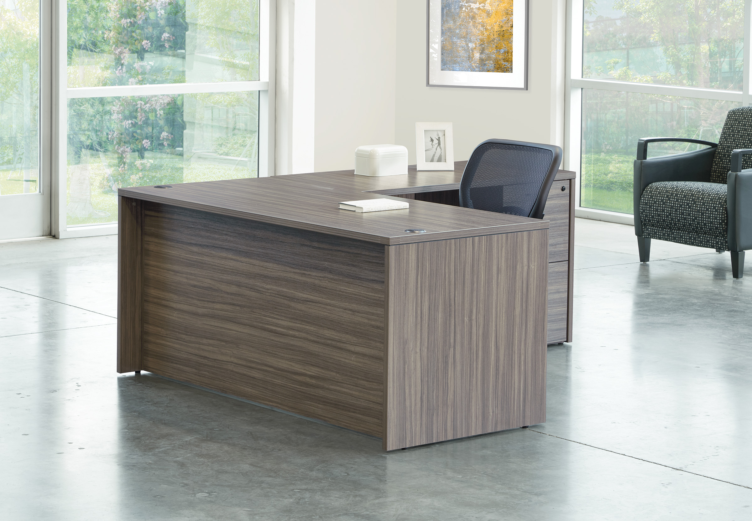 Large L Shaped Desk - Contemporary L Shaped Desk Novato 66W x 78D