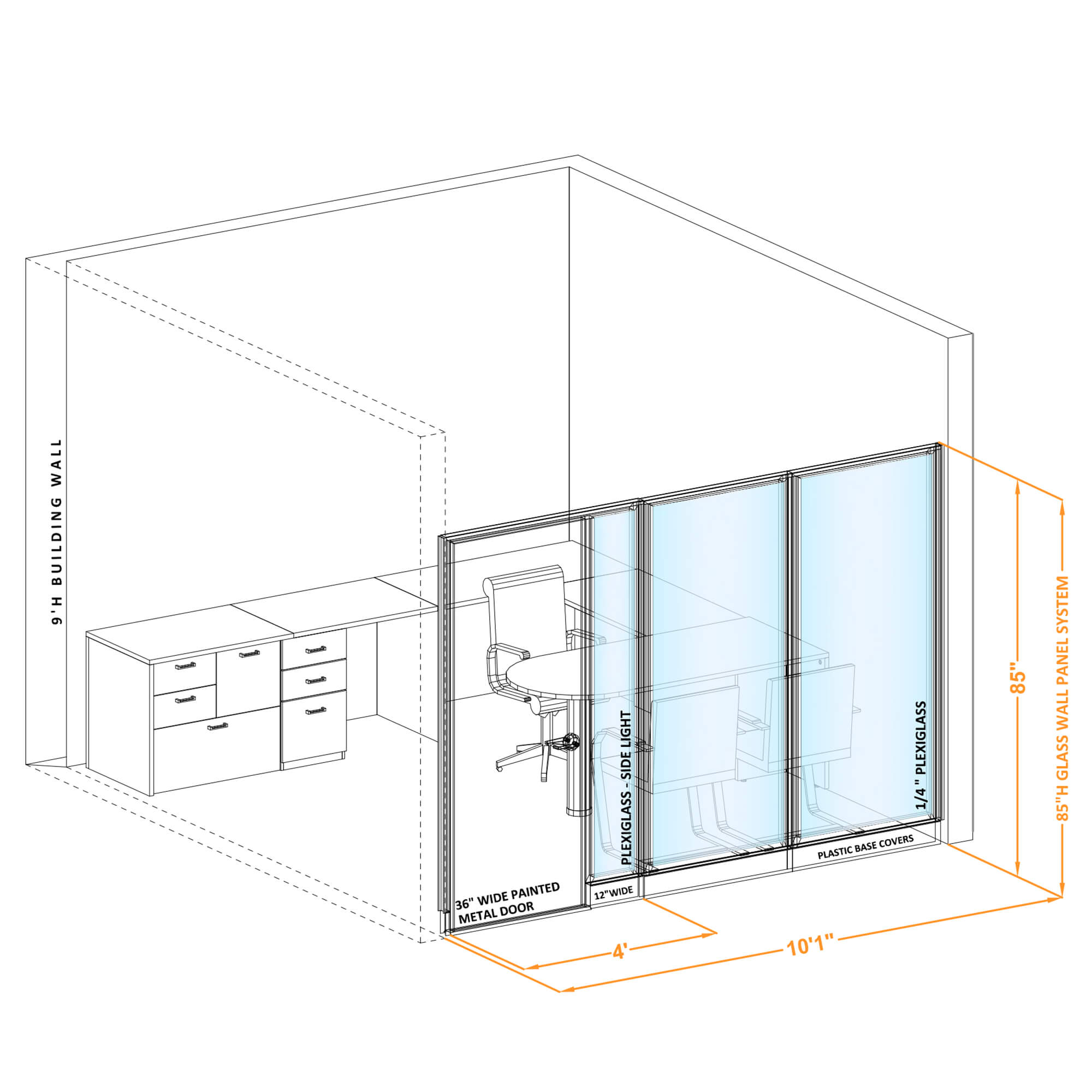 Office Walls System Series 7 - Modular Wall System I7 Office Walls System Series 7 - Modular Wall System I7