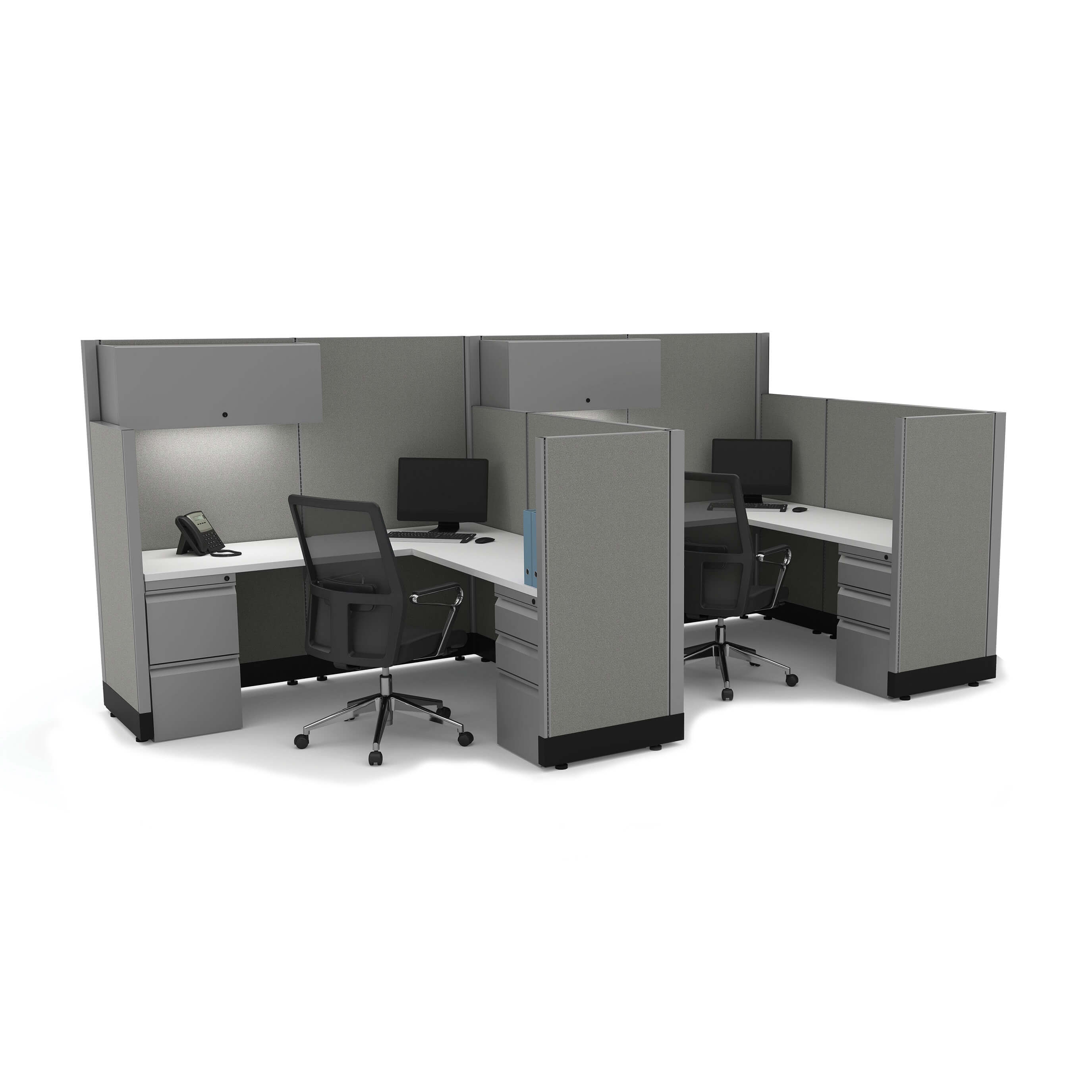 Modern Office Furniture 53-67H 2pack Powered