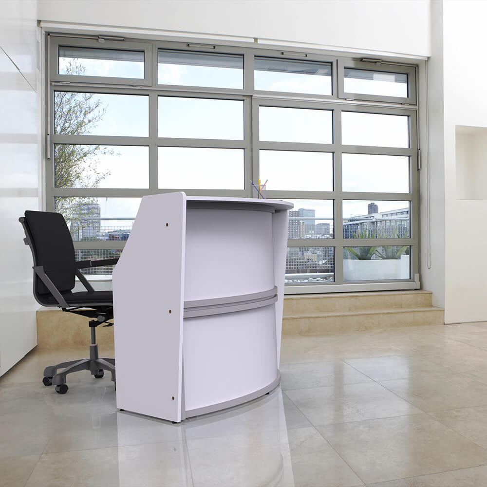 Small Reception Desks - Curved Reception Desk