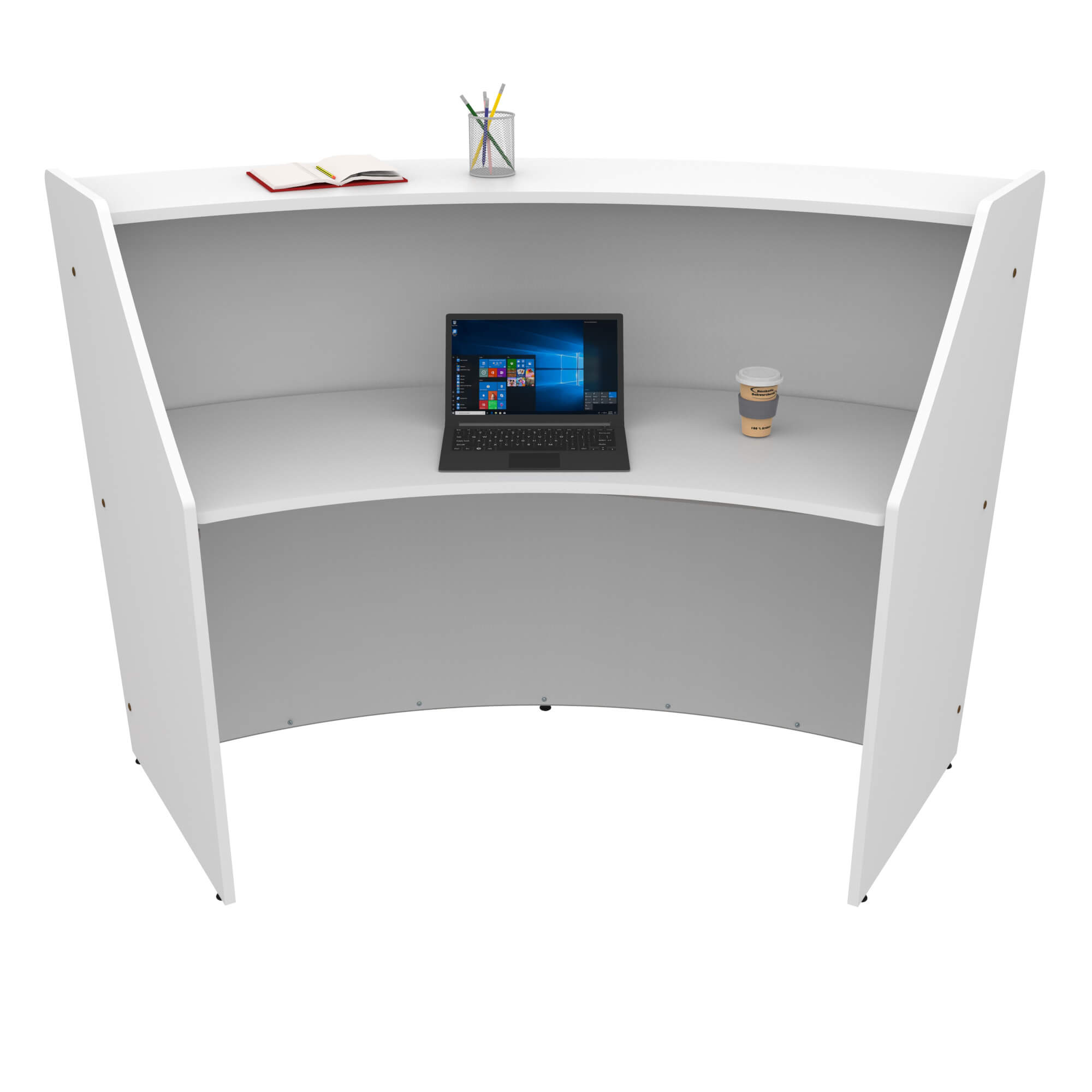 Small Reception Desks - Curved Reception Desk