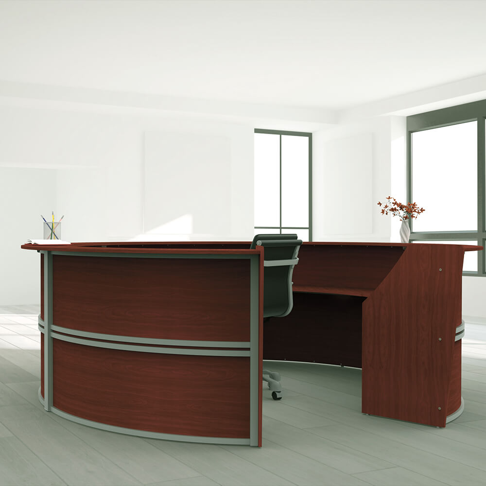 Curved Reception Desk - Round Reception Desk