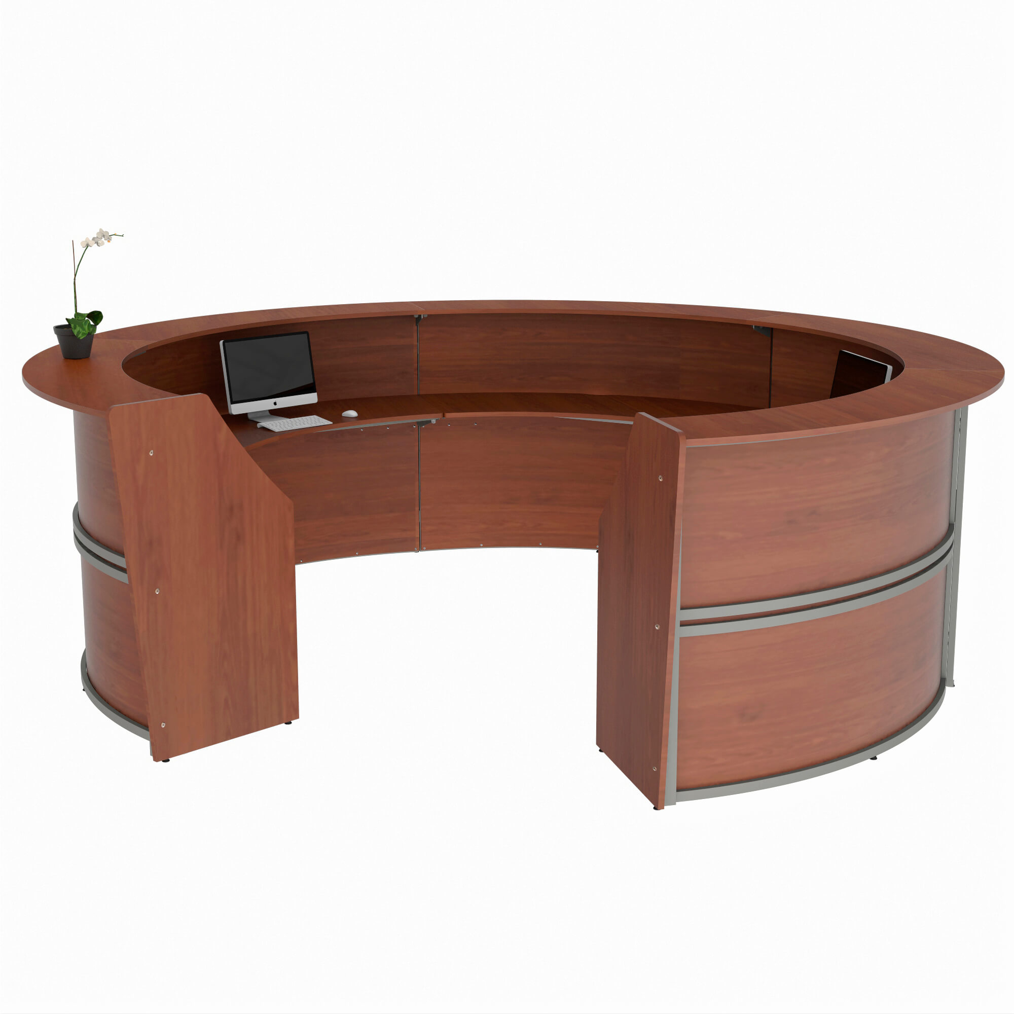 Curved Reception Desk - Round Reception Desk