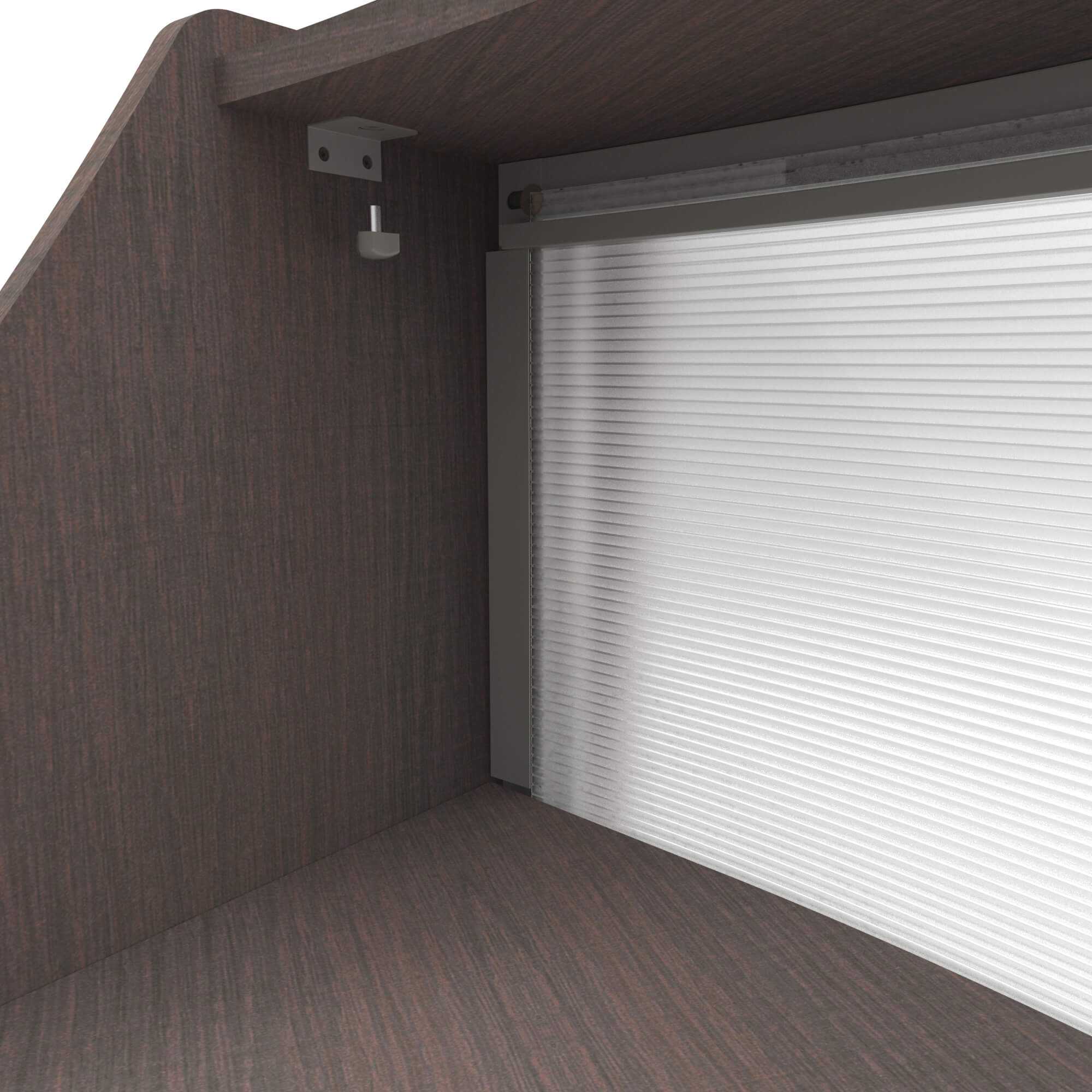 Curved Reception Desk - Semi Circular Reception Desk With Clear Panels