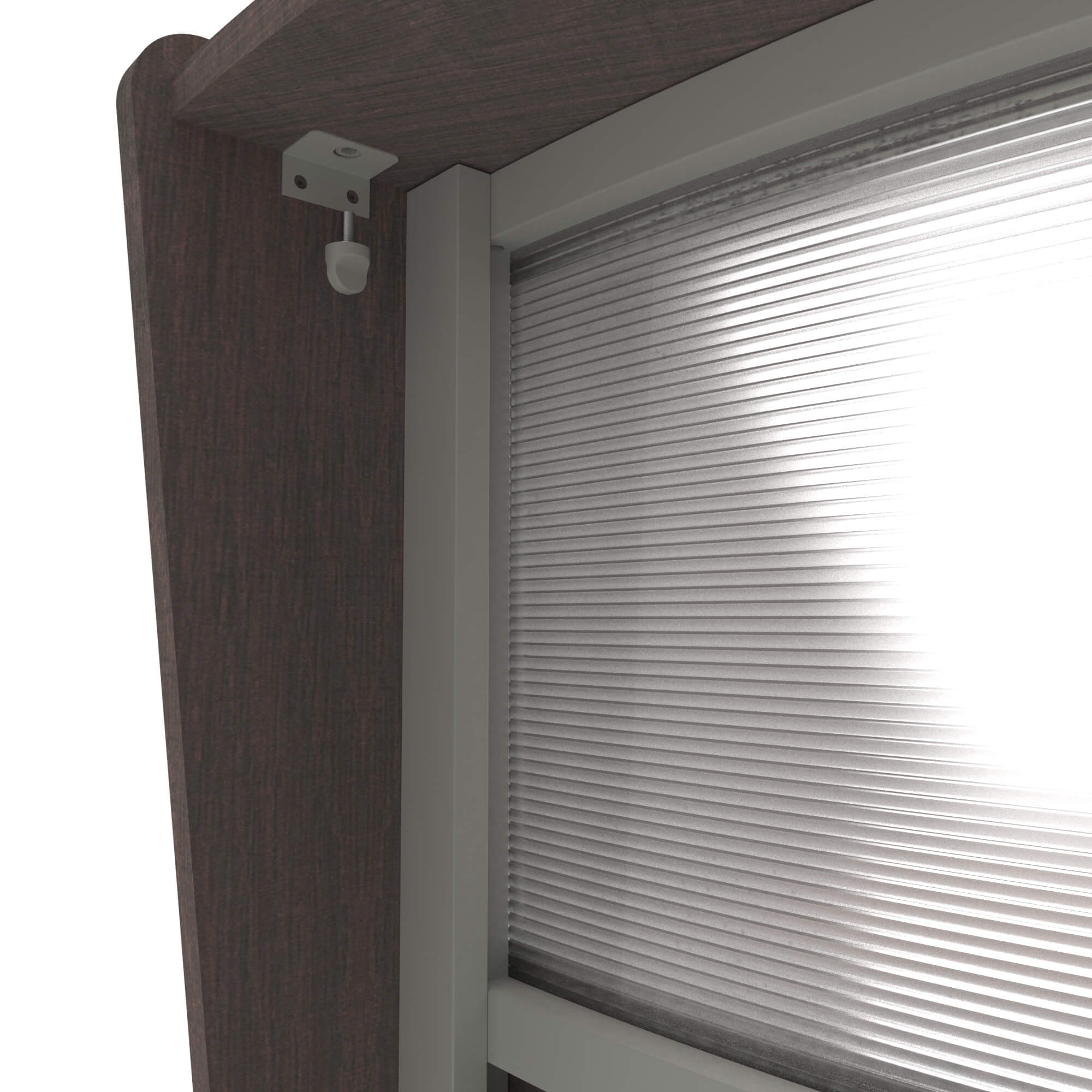 Curved Reception Desk - Semi Circular Reception Desk With Clear Panels