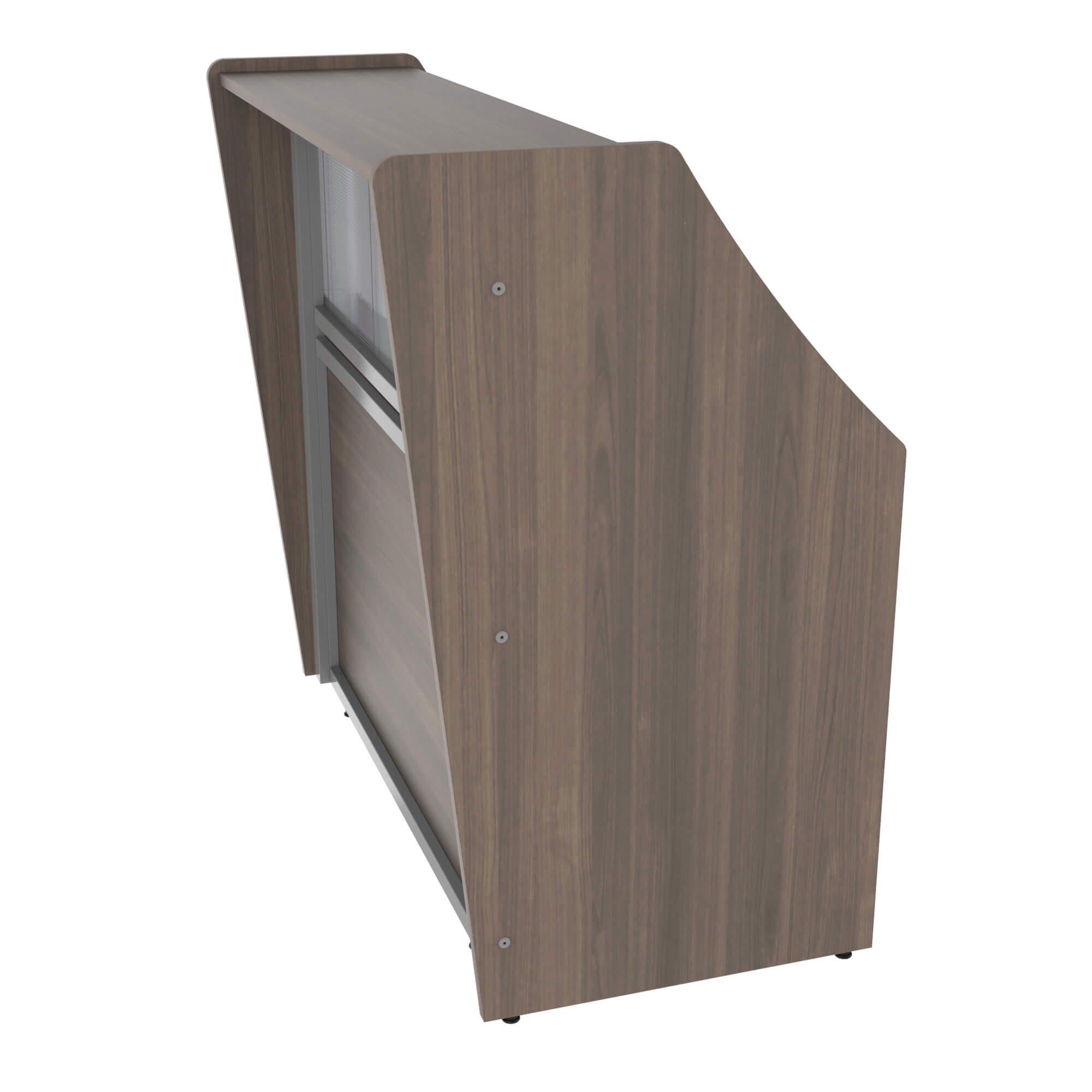 Small Reception Desks - Small Reception Desk With Clear Panel