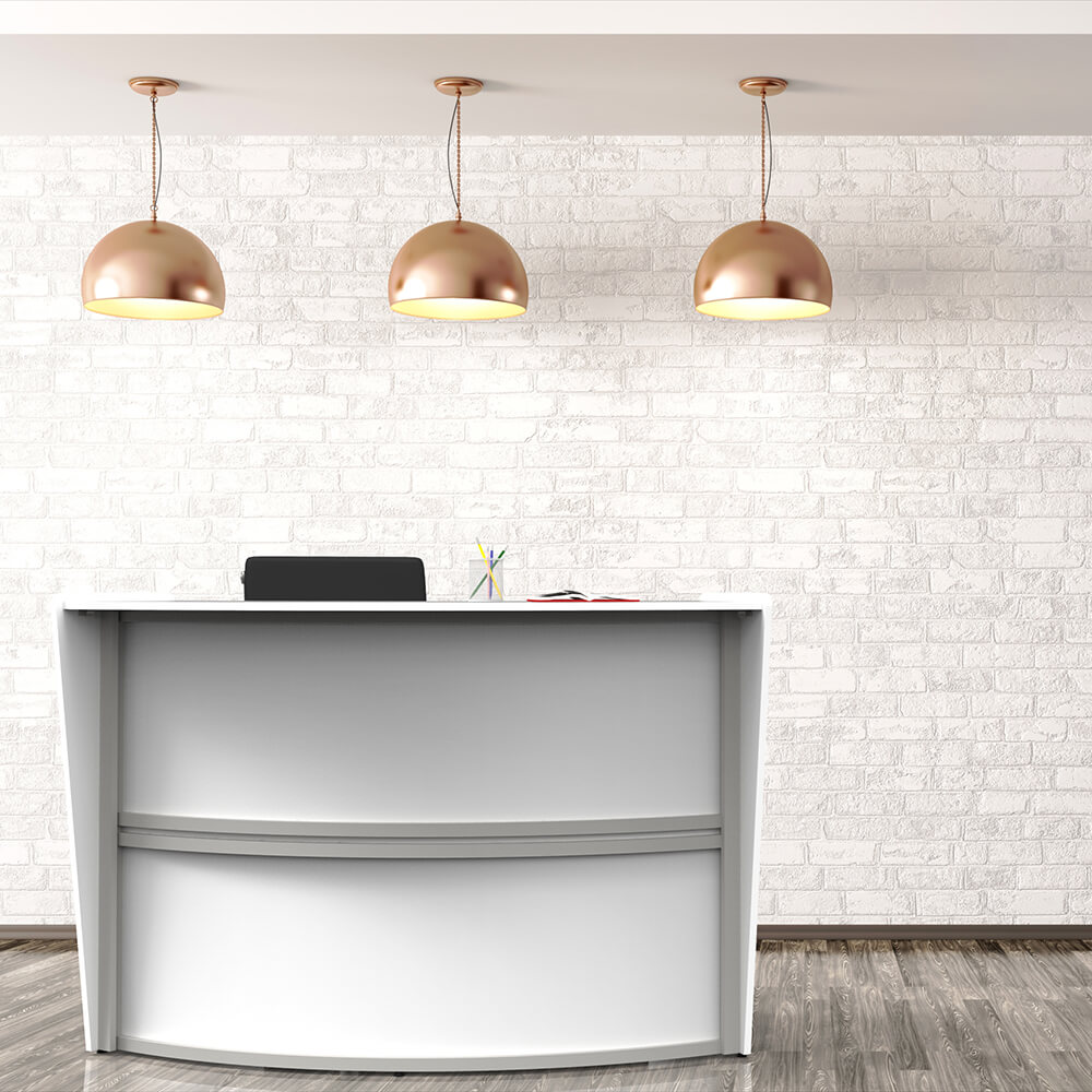 Small Reception Desks - Curved Reception Desk