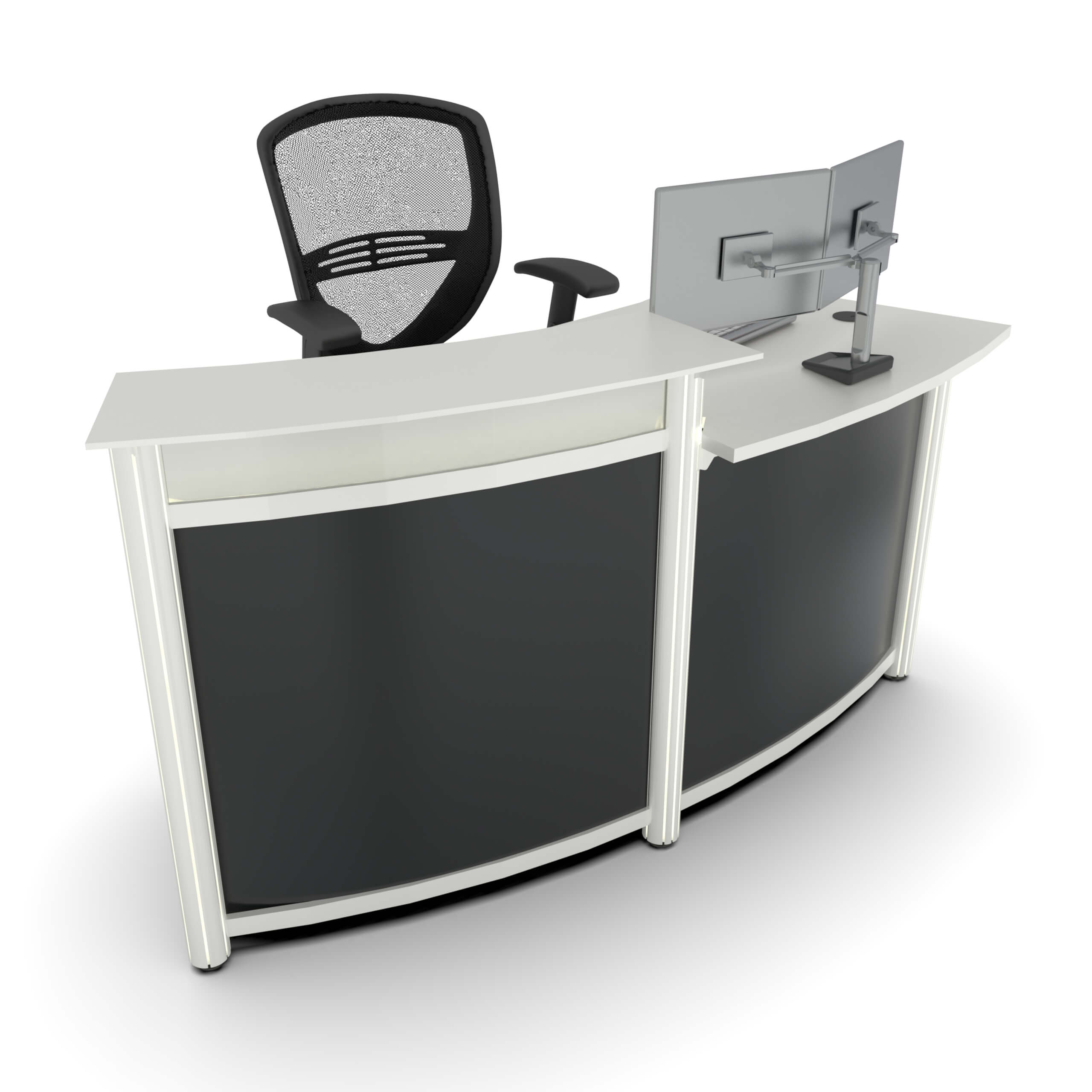 ADA Compliant Reception Desks - TinyArc Small Reception Desk