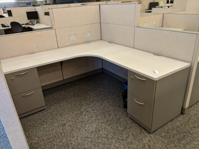Used Office Cubicles High-Low Panels - Steelcase Answer 6x6 Pre Owned ...