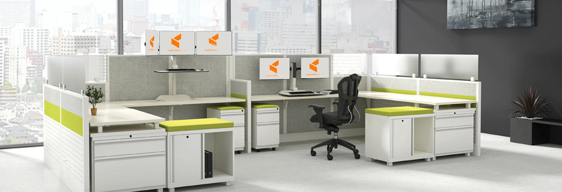 O2™ Corporate Office Furniture - Small Cubicles | Medium Size Cubicles ...