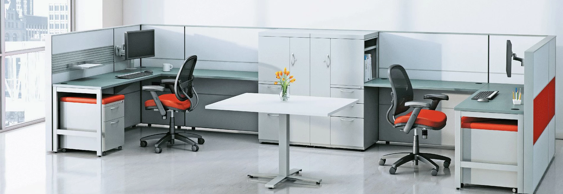 AIS Matrix Cubicle Systems - 4x2 Cubicle Workstations | 5x5 Cubicle ...