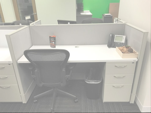 Used AIS Divi 4x2- Low Panels - Used Cubicles