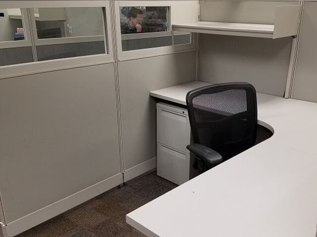 Used Haworth Compose 6x6 - Medium Panels - Used Cubicles