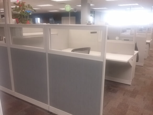 Used Haworth Compose 6x6 - Medium Panels - Used Cubicles