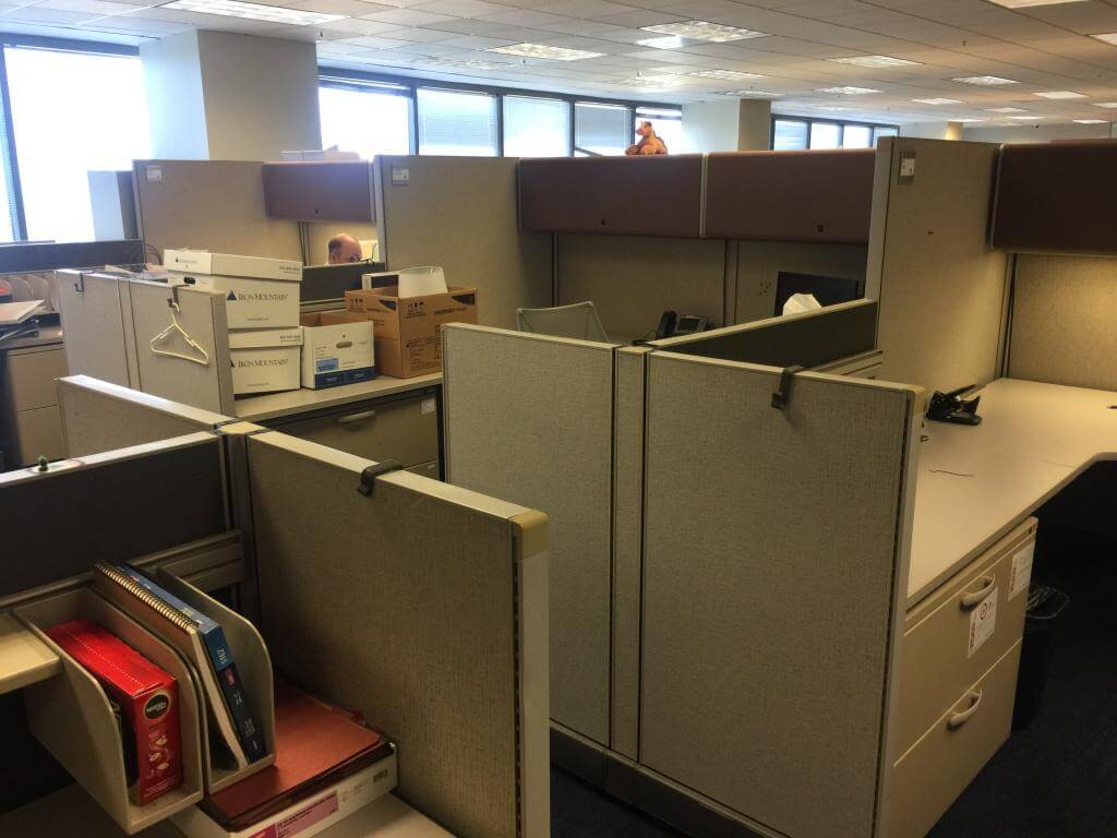 Used Herman Miller AO2 8x8 - Combo Panels - Used Cubicles